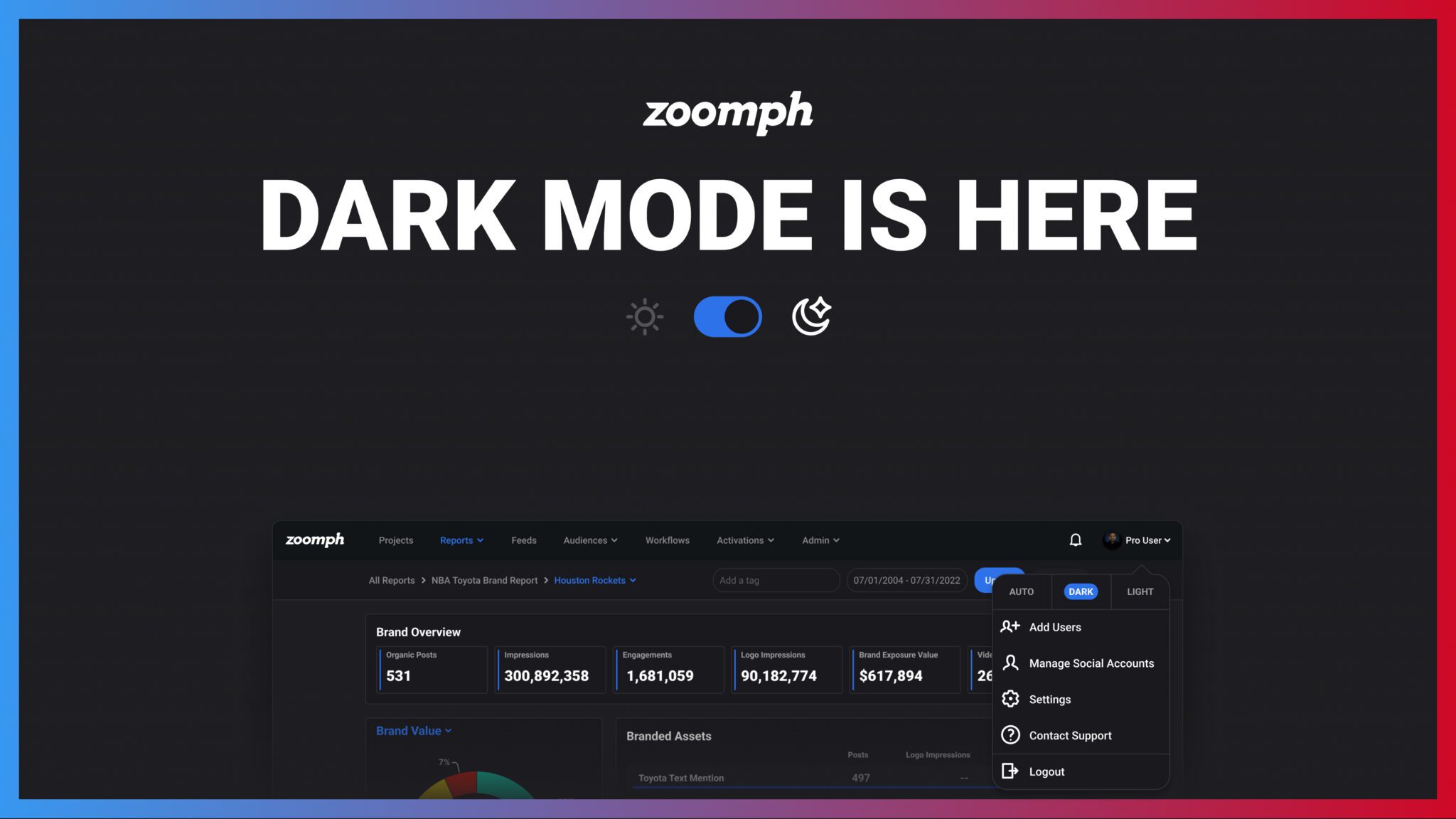 Product Update: Dark Mode - Zoomph